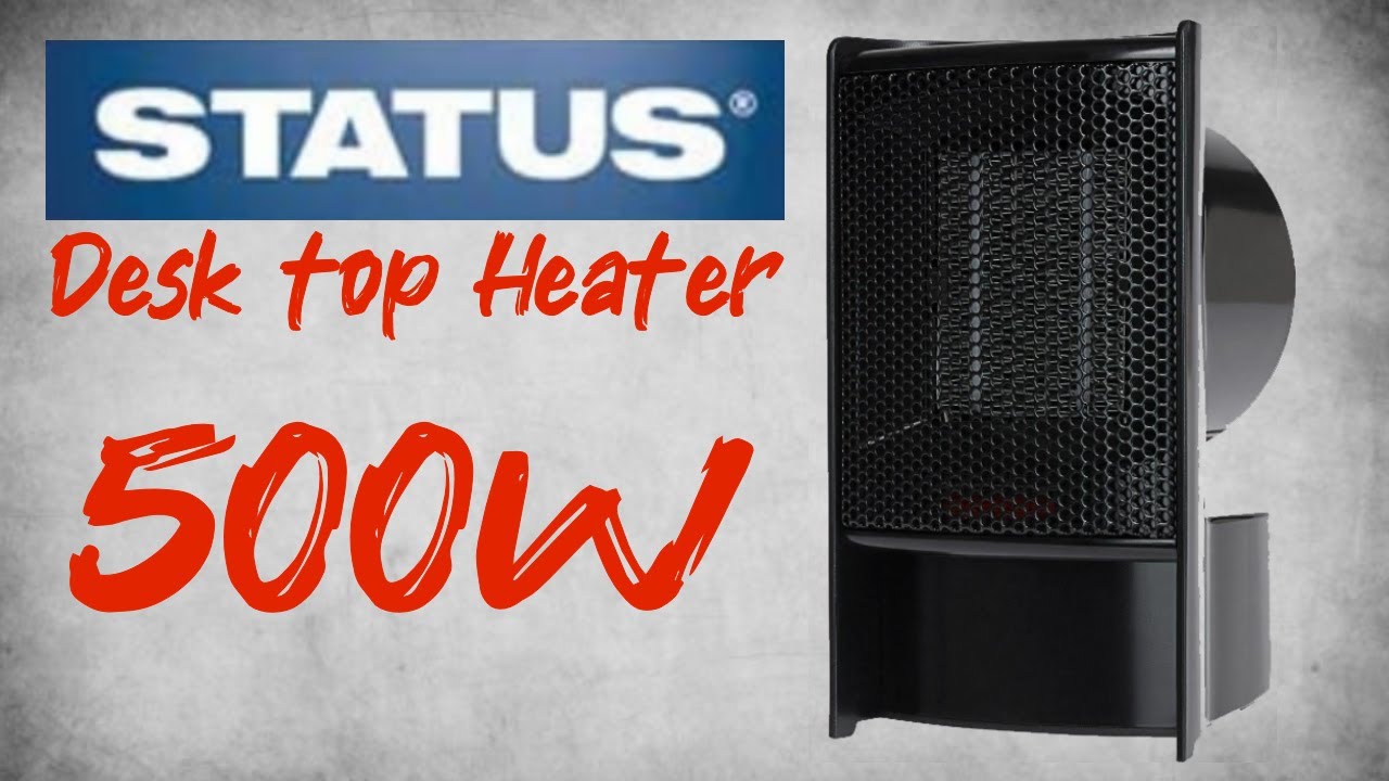 Status Desk Top Heater 500W Just £10 At HOME BARGAINS - YouTube