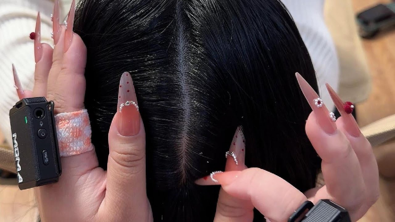 ASMR Clean Sweep: Nails & Comb Tackling Tough Dandruff - YouTube