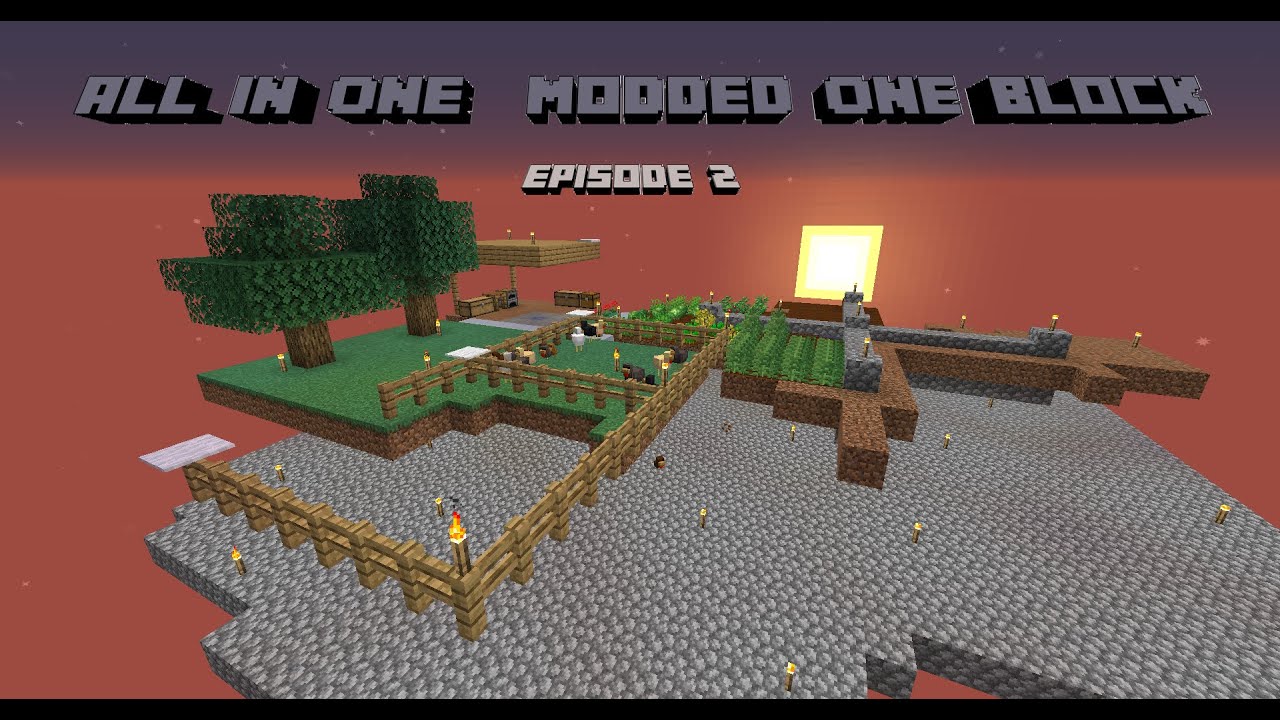 Turns out it's a lot more than one block - All in One modded one block ...