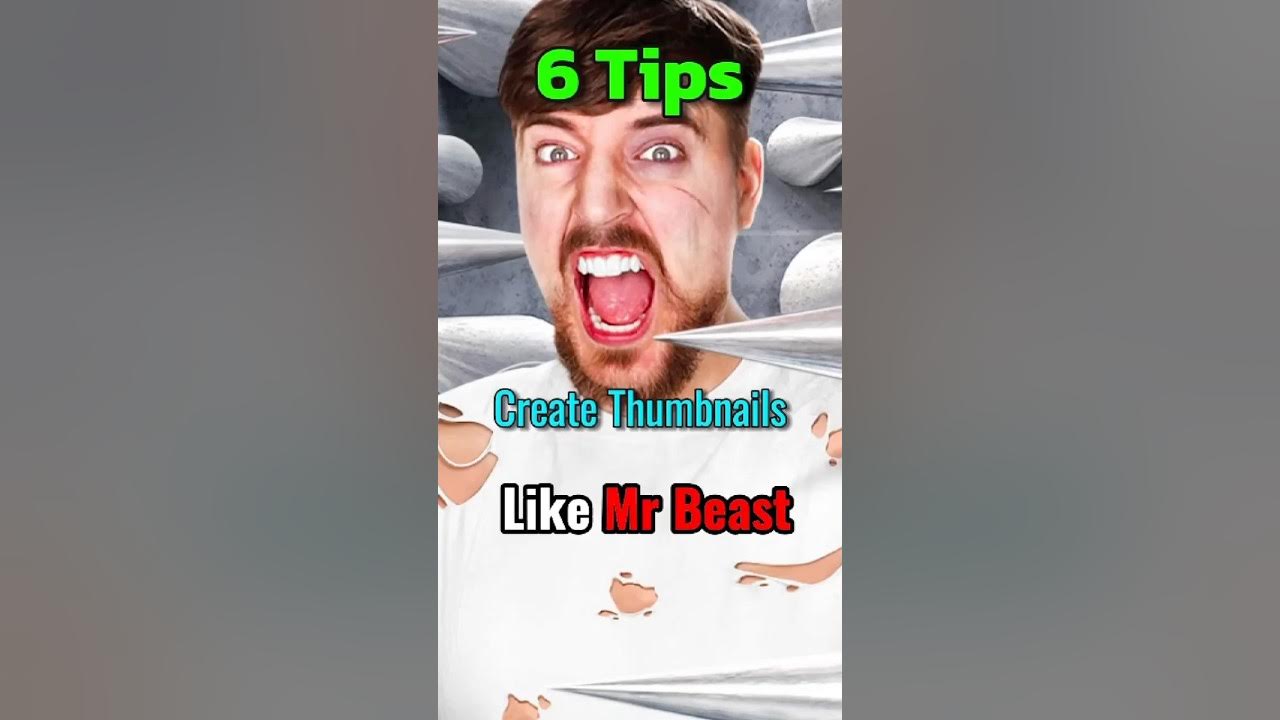 How to make thumbnails like Mr Beast ( Full 6 Tips ) #mrbeast #thumbnail - YouTube