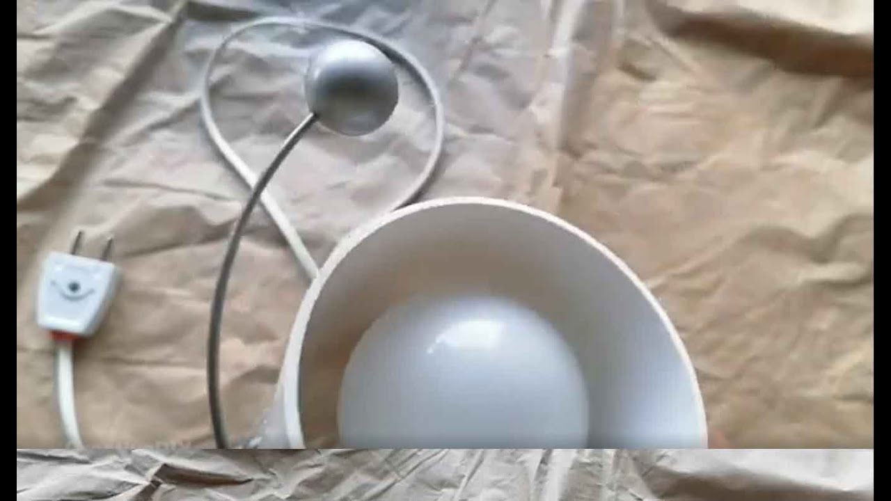 How to make Simple Lamp from Piece of PVC Light Shade DIY - YouTube