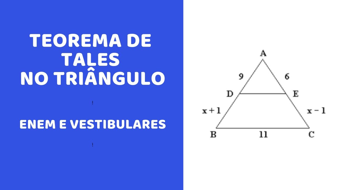 Teorema de Tales no Triângulo. #teoremadetales #matemática - YouTube