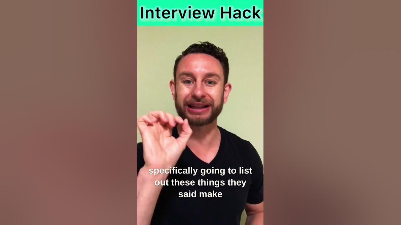 A Job Interview Hack That Will Help You Stand Out And Get A Job Offer Shorts Interviewhacks