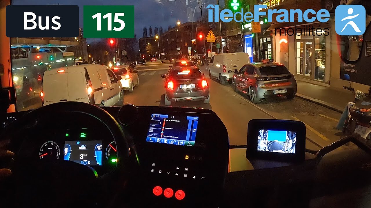 Bus 115 RATP | PARIS Porte des Lilas / Château de Vincennes - YouTube