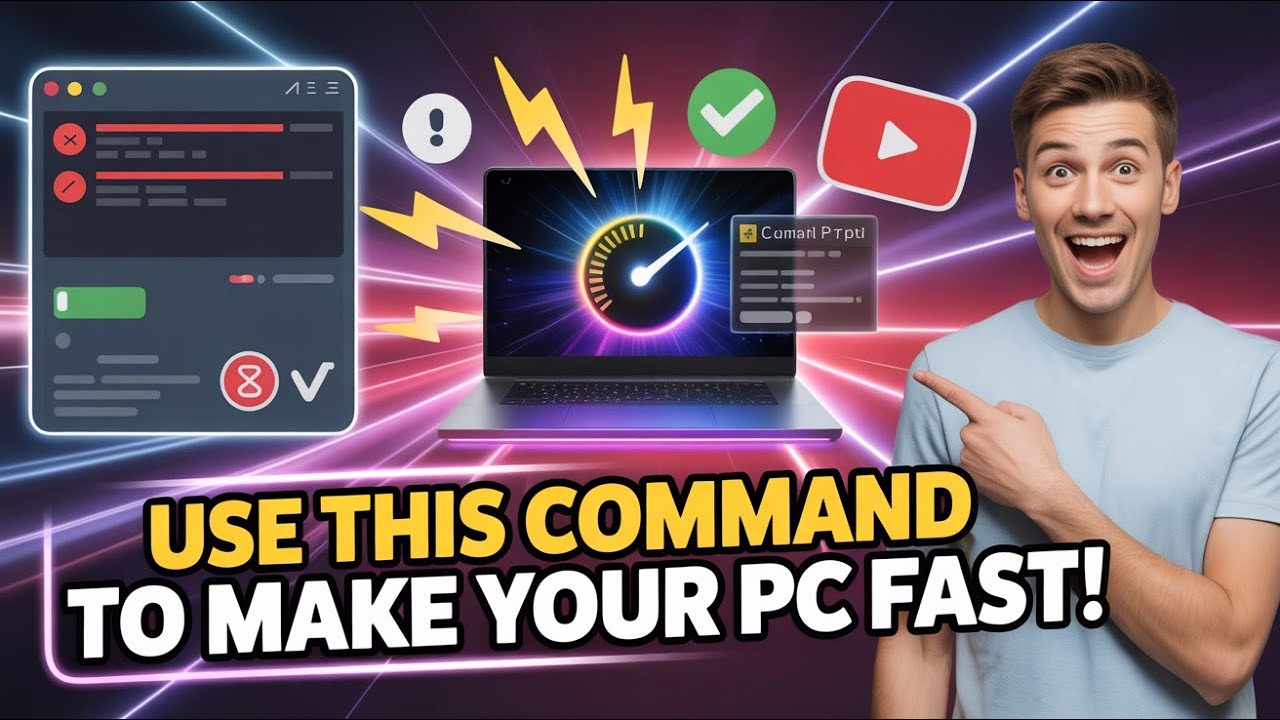 Use this commands to make your pc/laptop more faster #contentcreator # ...