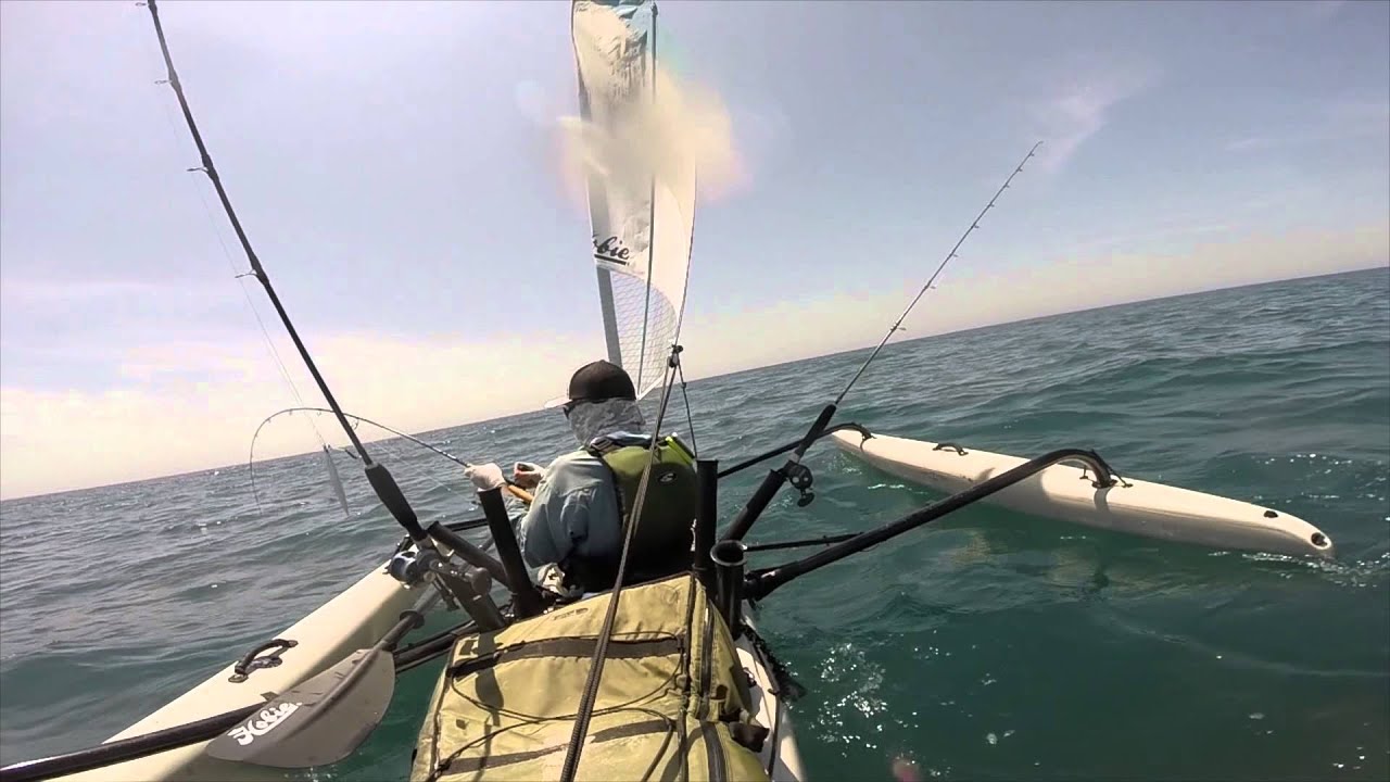 Open Water - Offshore Kayak Fishing in the Hobie Adventure Island - YouTube