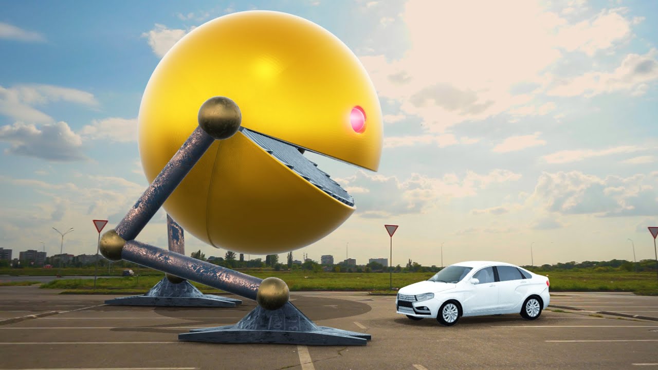 Pacman In Real Life. Pacman Transformation - YouTube