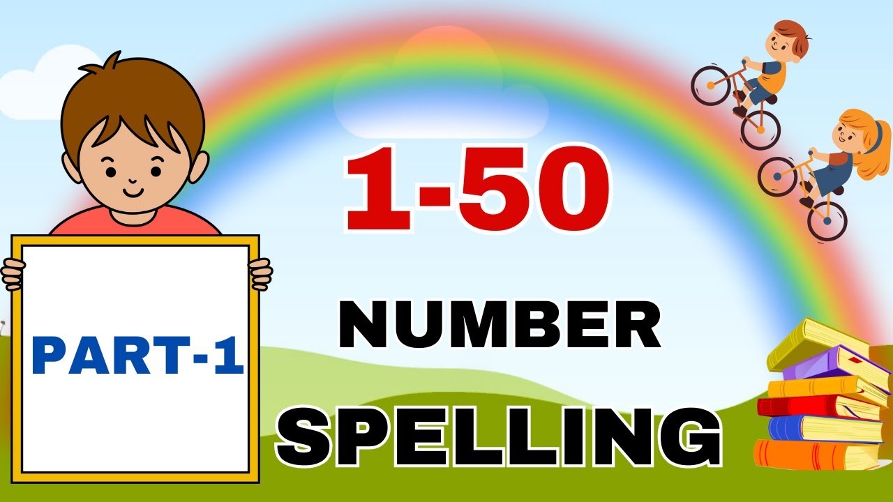 1-50 Number Spelling | One to Fifty Number in English | 1-50 Number ...