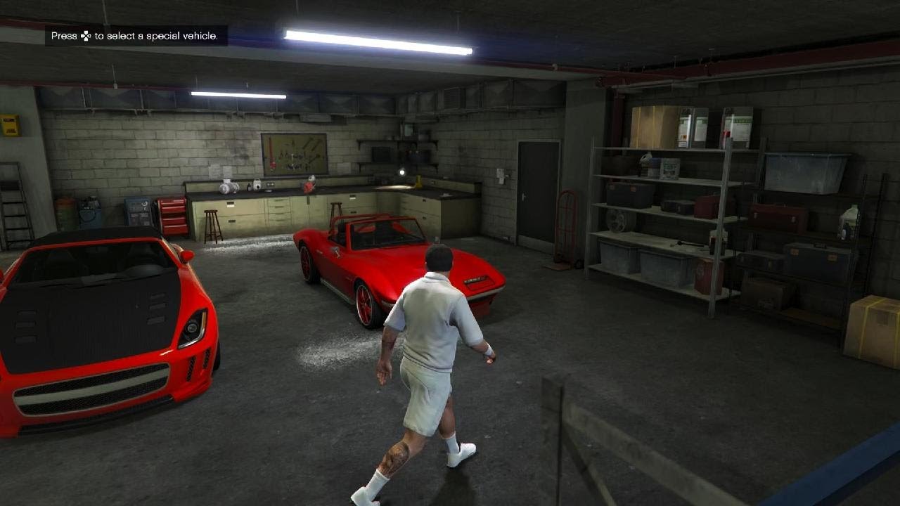 Grand Theft Auto V torino red garage - YouTube