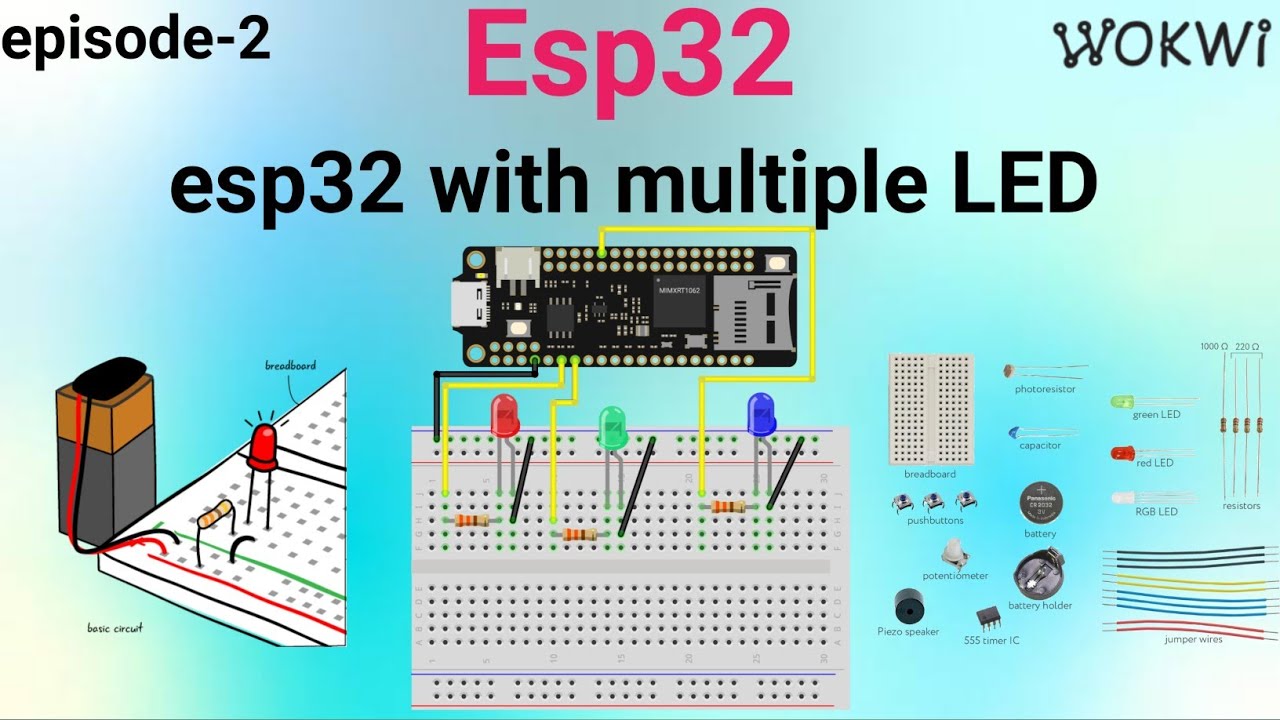 Esp32 Multiple Led Control Diy Led Patterns With Esp32 Tutorial Youtube