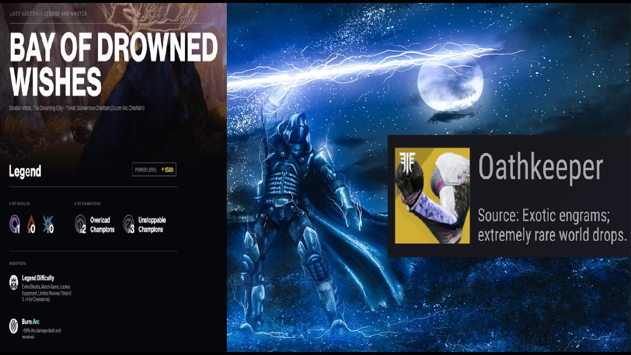 Bay of Drowned Wishes! Trinity Ghoul + OATHKEEPER! ARC HUNTER BUILD! 2 ...