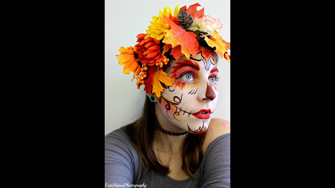 Fall Sugar Skull - YouTube