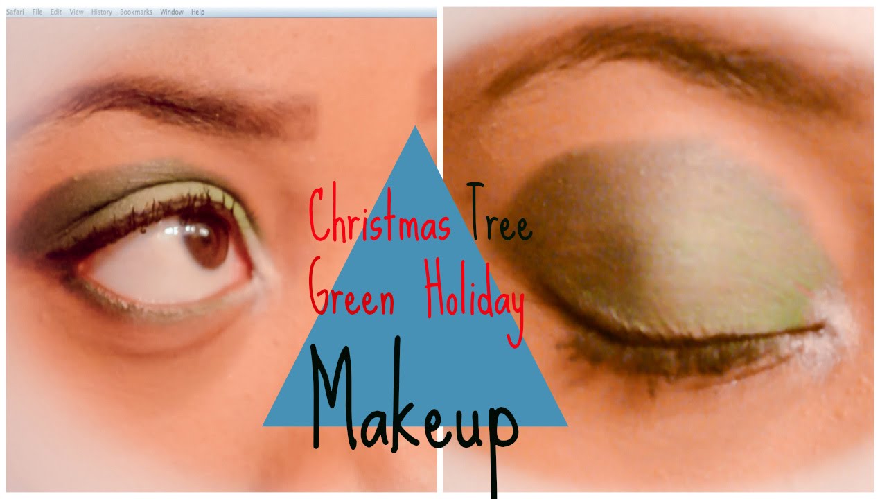 Christmas Tree Green | Holiday Makeup Look - YouTube