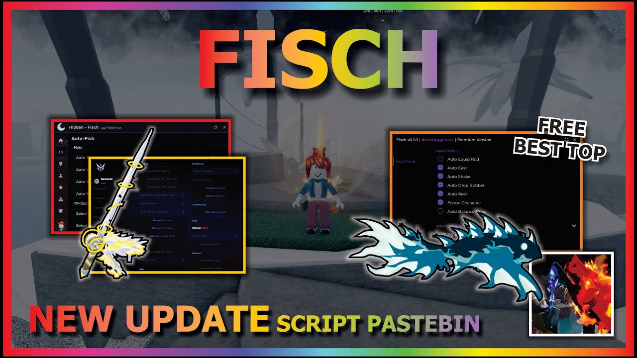 FISCH Script Pastebin 2025 UPDATE AUTO FISHING | INSTANT FISIHING ...