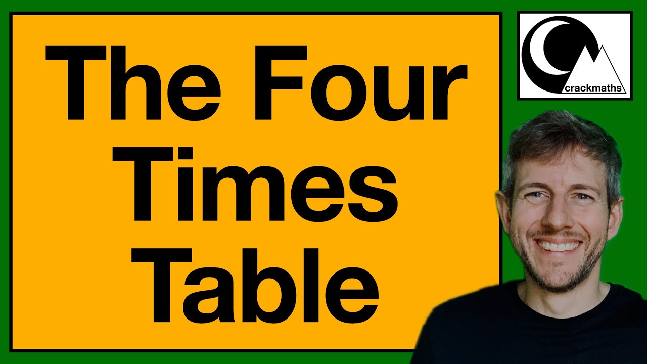 Memorise your four times table today! - YouTube