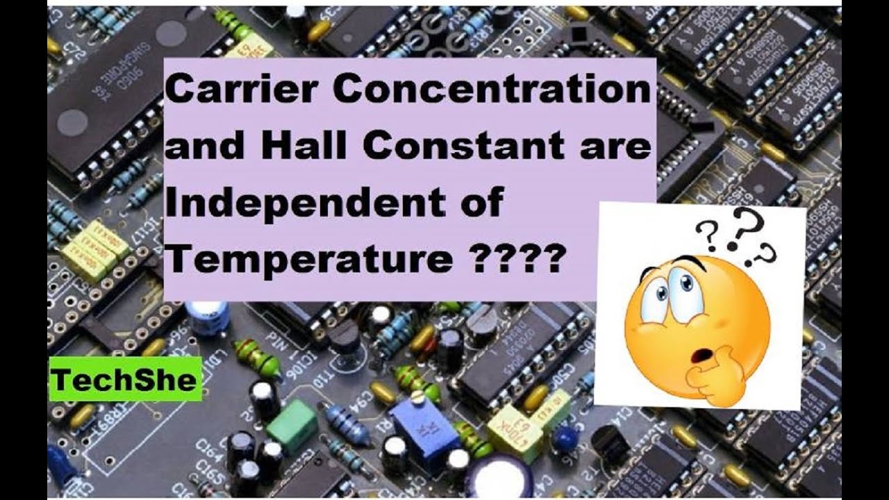 Temperature Variation Of Carrier Concentration & Hall Constant || EDC19 ...