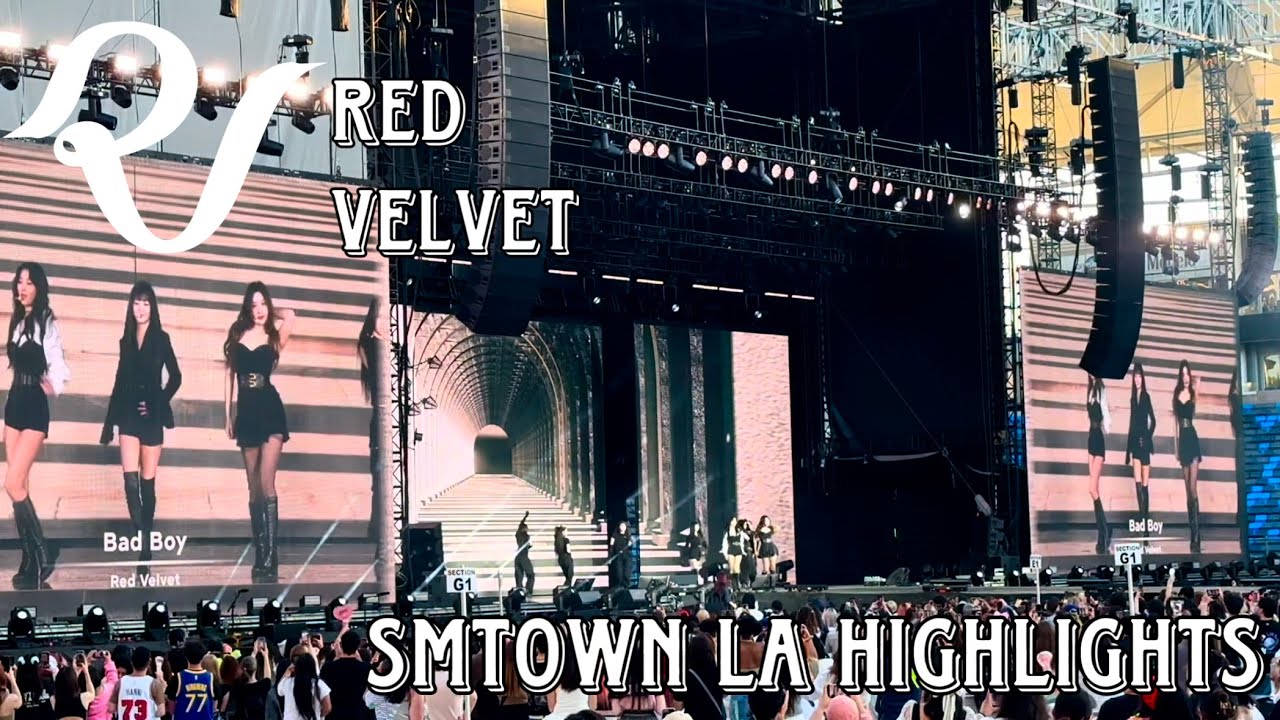 Red Velvet at SMTown LA Bad Boy, Run Devil Run, Red Flavor - YouTube
