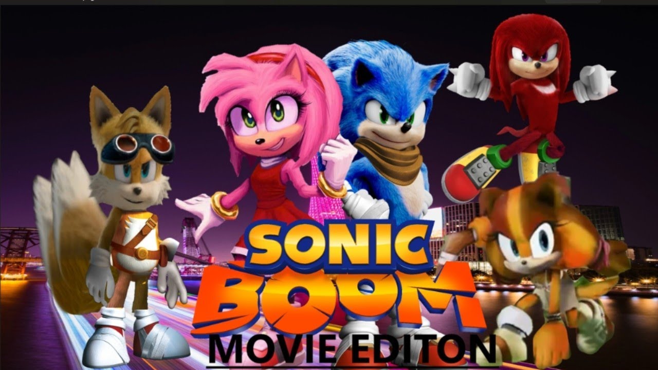 MAKING A SONIC BOOM MOVIE EDITION POSTER EDIT - YouTube