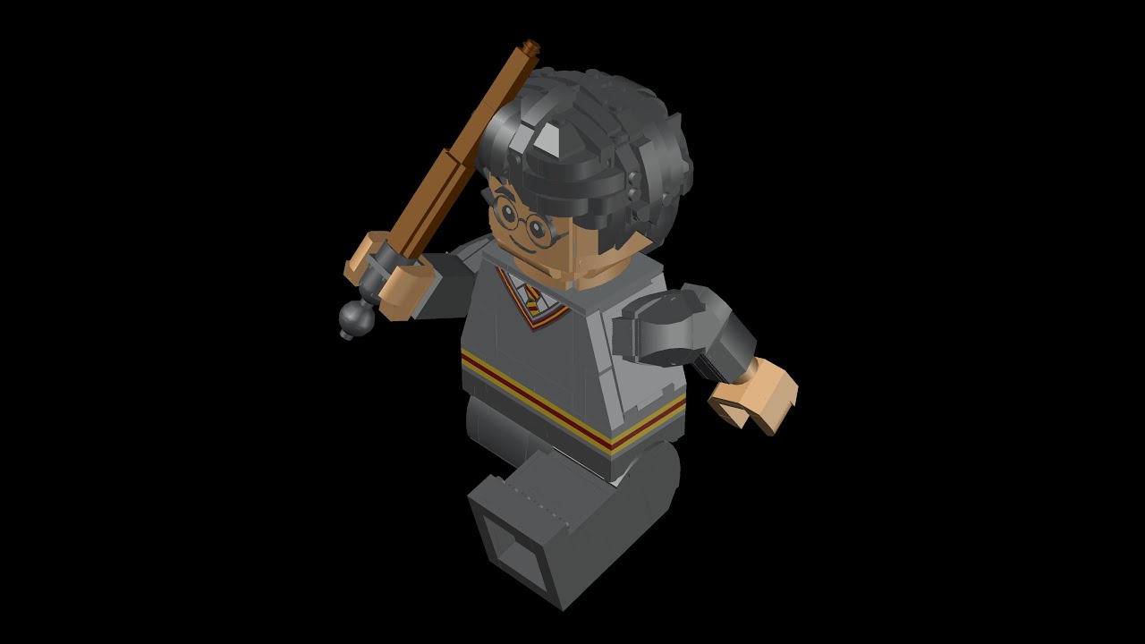 LEGO Harry Potter autoCad 3D run Harry run Avada Kedavra - YouTube