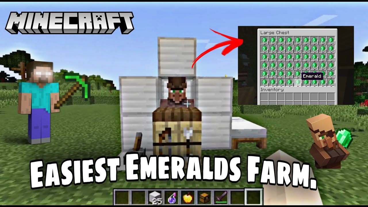 EASIEST WAY TO MAKE AN EMERALD FARM || EMERALD FARM - YouTube