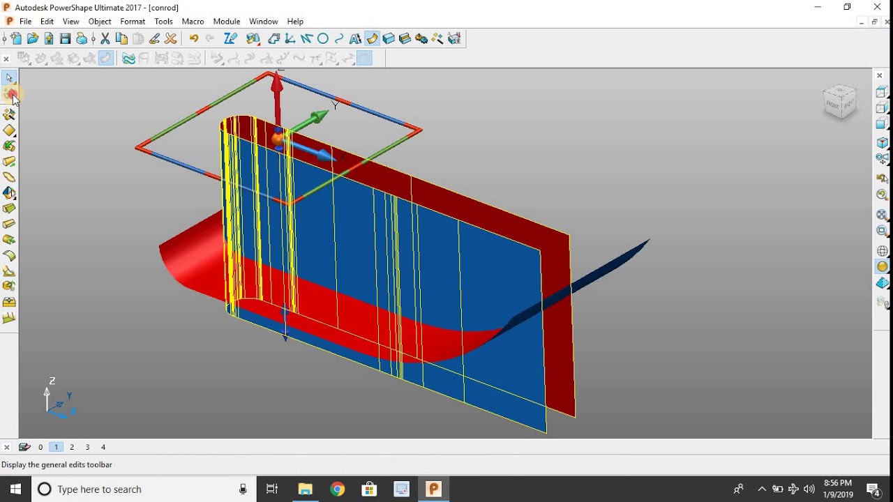 Autodesk PowerShape_Trimming Solids with Surfaces - YouTube