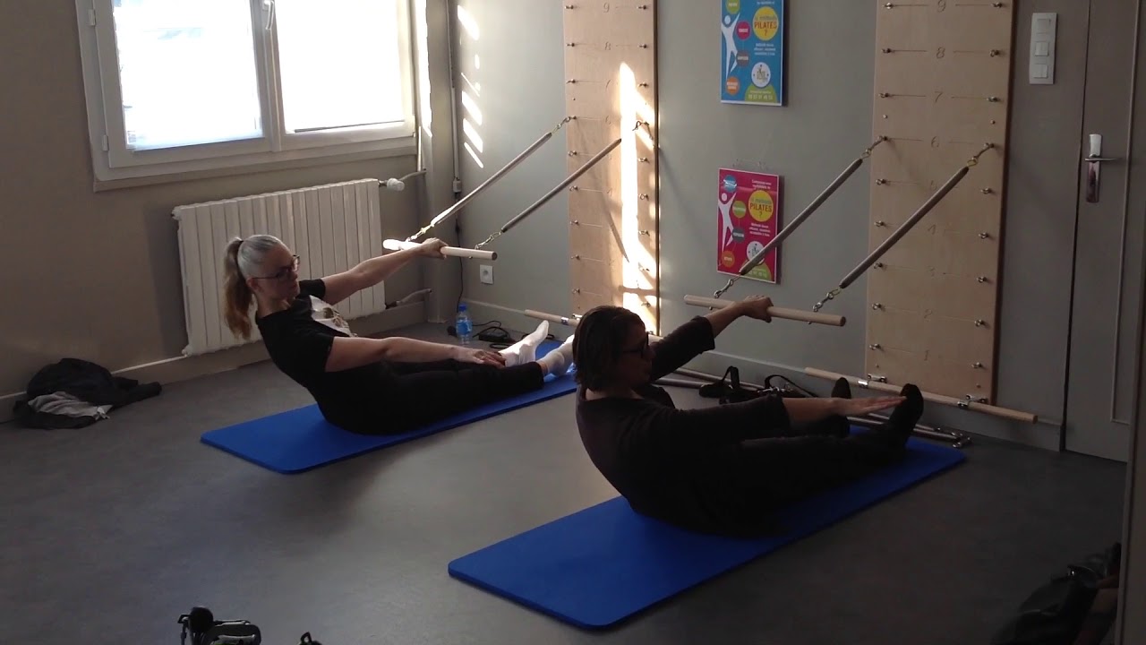 Exercices pilates avec spring board Pilates - YouTube