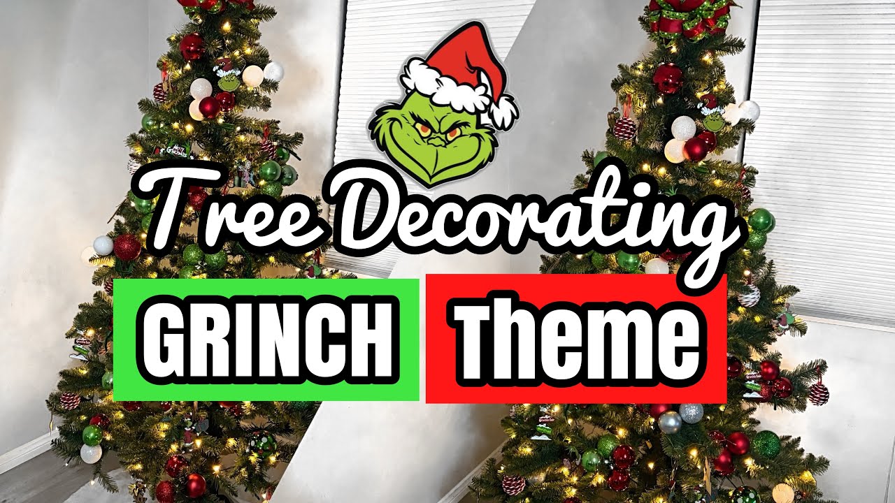 VLOGMAS 2024 | Tree decorating GRINCH theme | DIY ornament hack 🚨🎄 ...