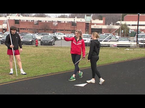 Olympic-level athletes helping Milton track and field team - YouTube