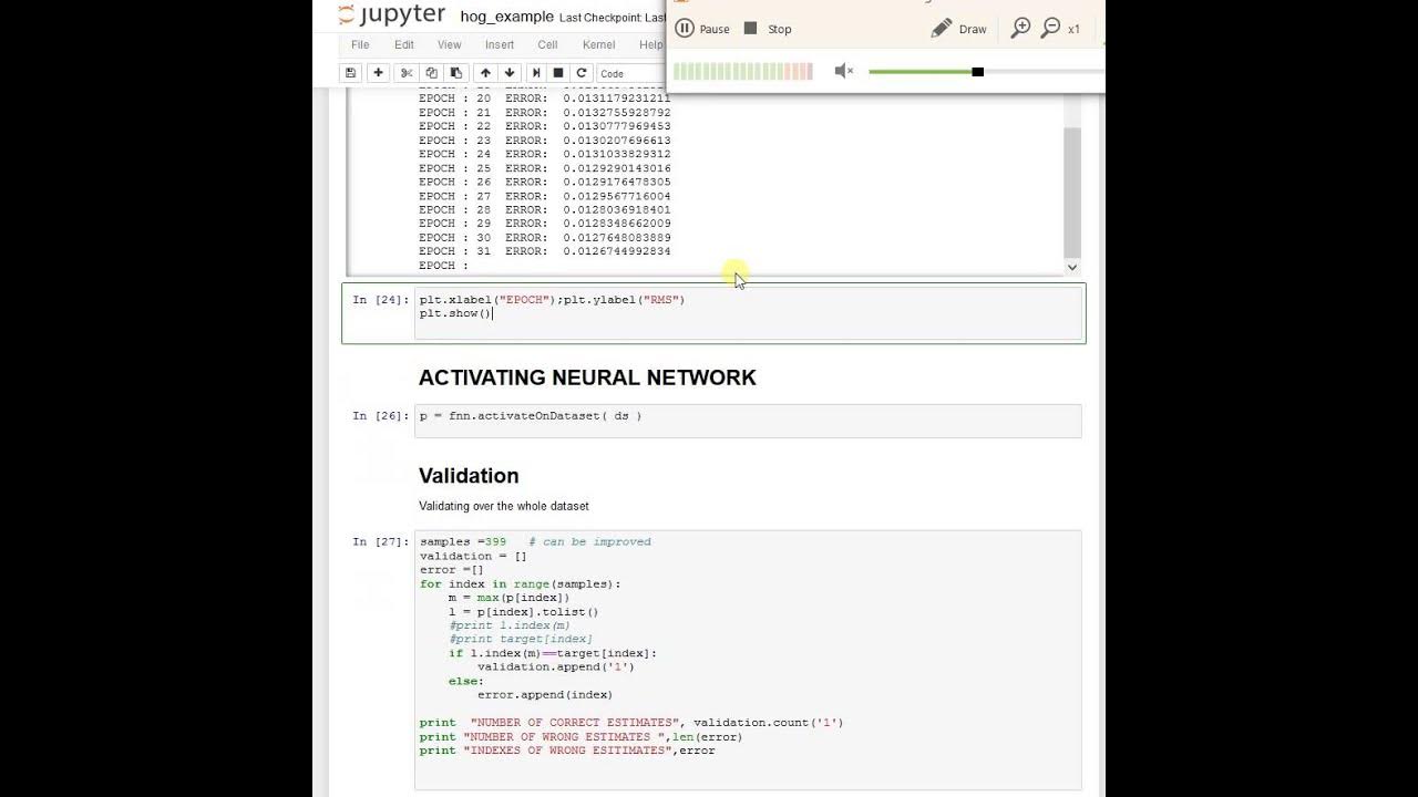 Recognizing Olivetti Face with HoG and Neutal network - YouTube