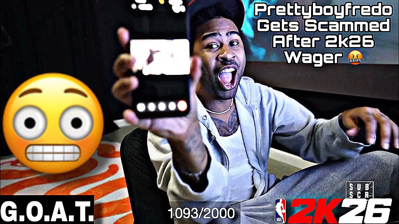 Prettyboyfredo Gets Scammed After Intense Wager In NBA 2k26 - YouTube