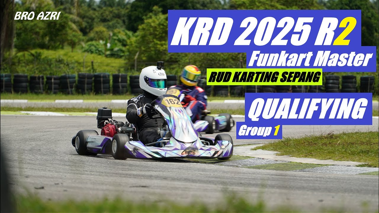 KRD 2025 R2 Funkart Master | Qualifying (Group 1) | RUD Karting Sepang | 4T SuperKart - YouTube