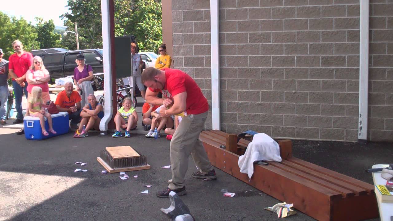 Strongman Jedd Johnson - Ripping a Phone Book - YouTube