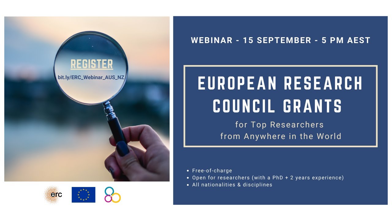 Webinar: European Research Council Grants for Top Researchers from ...