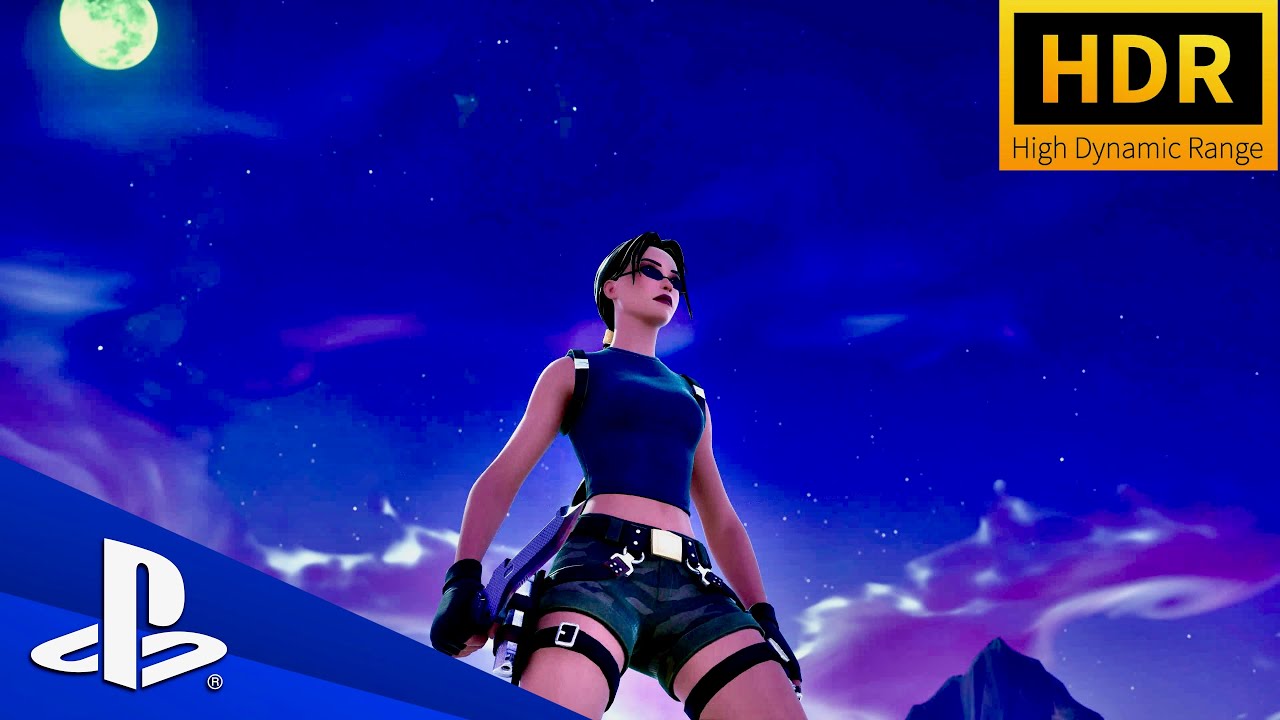 FORTNITE LARA CROFT 2000 GAMEPLAY RELOAD PS5 4K HDR (NO COMMENTARY ...