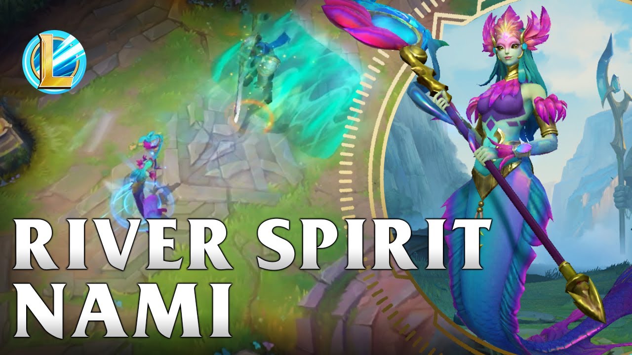 River Spirit Nami Skin Spotlight - WILD RIFT - YouTube