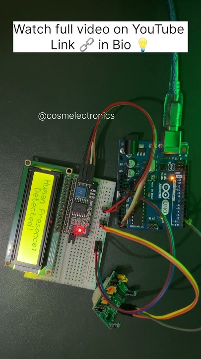 Human Detection using PIR Sensor 💡 #cosmelectronics #pirsensor #arduinoproject #diyelectronics # ...