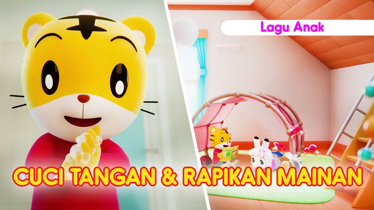 CUCI TANGAN & RAPIKAN MAINAN | Lagu Anak Bahasa Indonesia | Kartun Anak ...