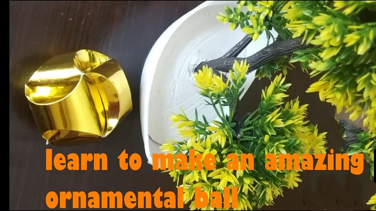 How to make an ornamental paper ball out of Cardboard? - YouTube