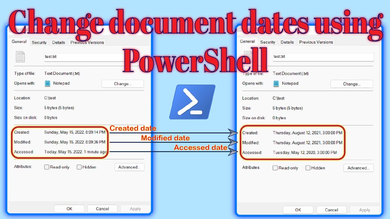 How To Change Created modified access Date Of A Document Using How To Change Created modified access Date Of A Document Using