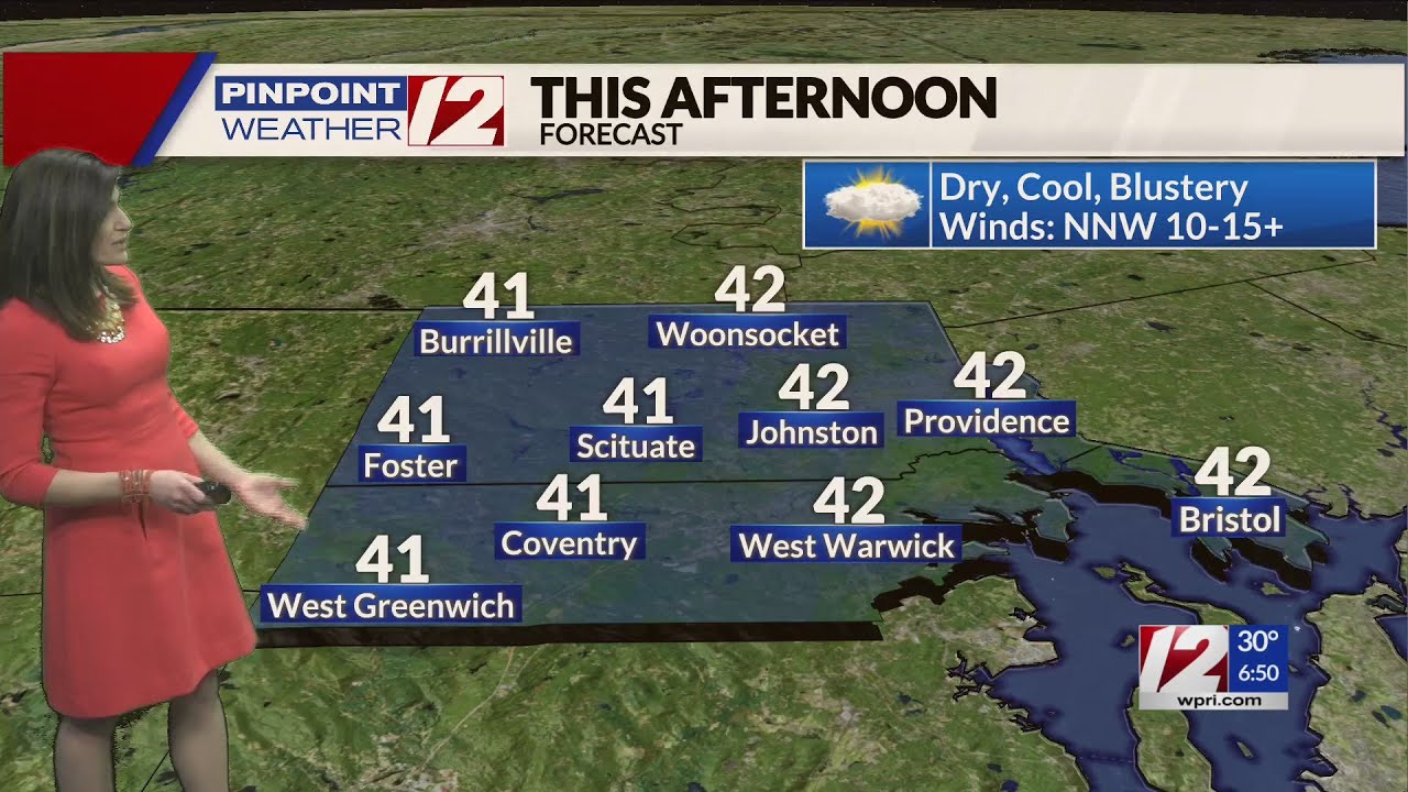 Pinpoint Weather 12 Forecast: Cool, Blustery Today; Wednesday, March 8 ...