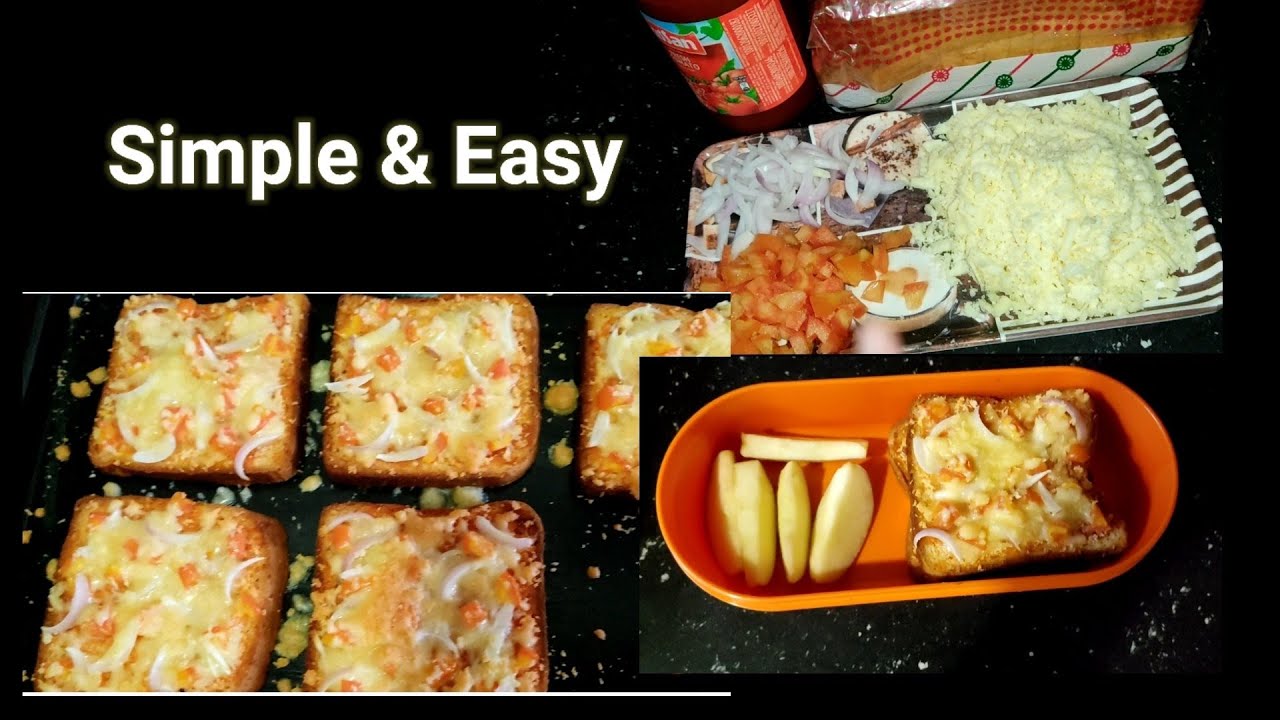 Simple Quickly and Easy Bread Pizza | kids Tiffin | Breakfast - YouTube