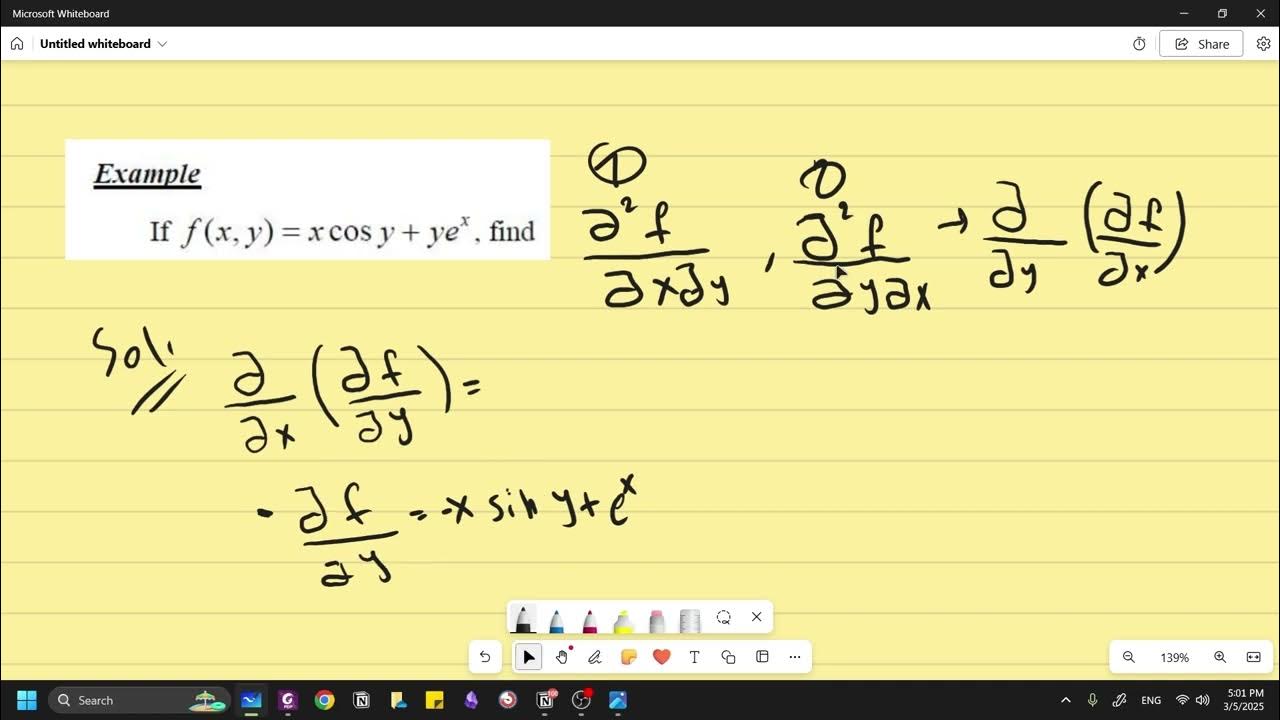 شرح Mixed Partial Derivatives (مع مثال محلول) | Calculus - YouTube