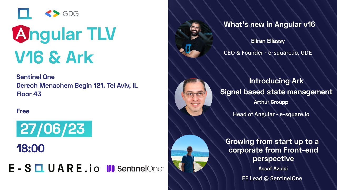 Angular TLV - June 2023 Meetup - Angular v16, Ark state management - YouTube