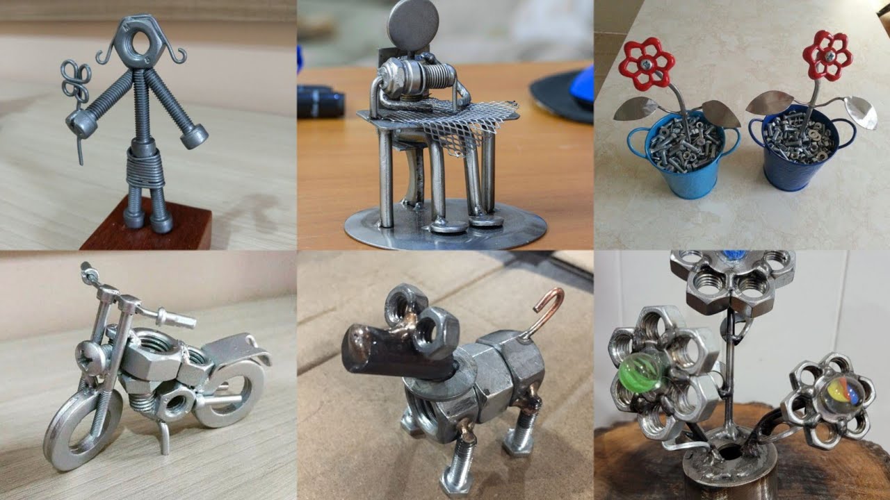 Amazing metal nut bolt craft ideas | nut bolt | nut bolt design for ...
