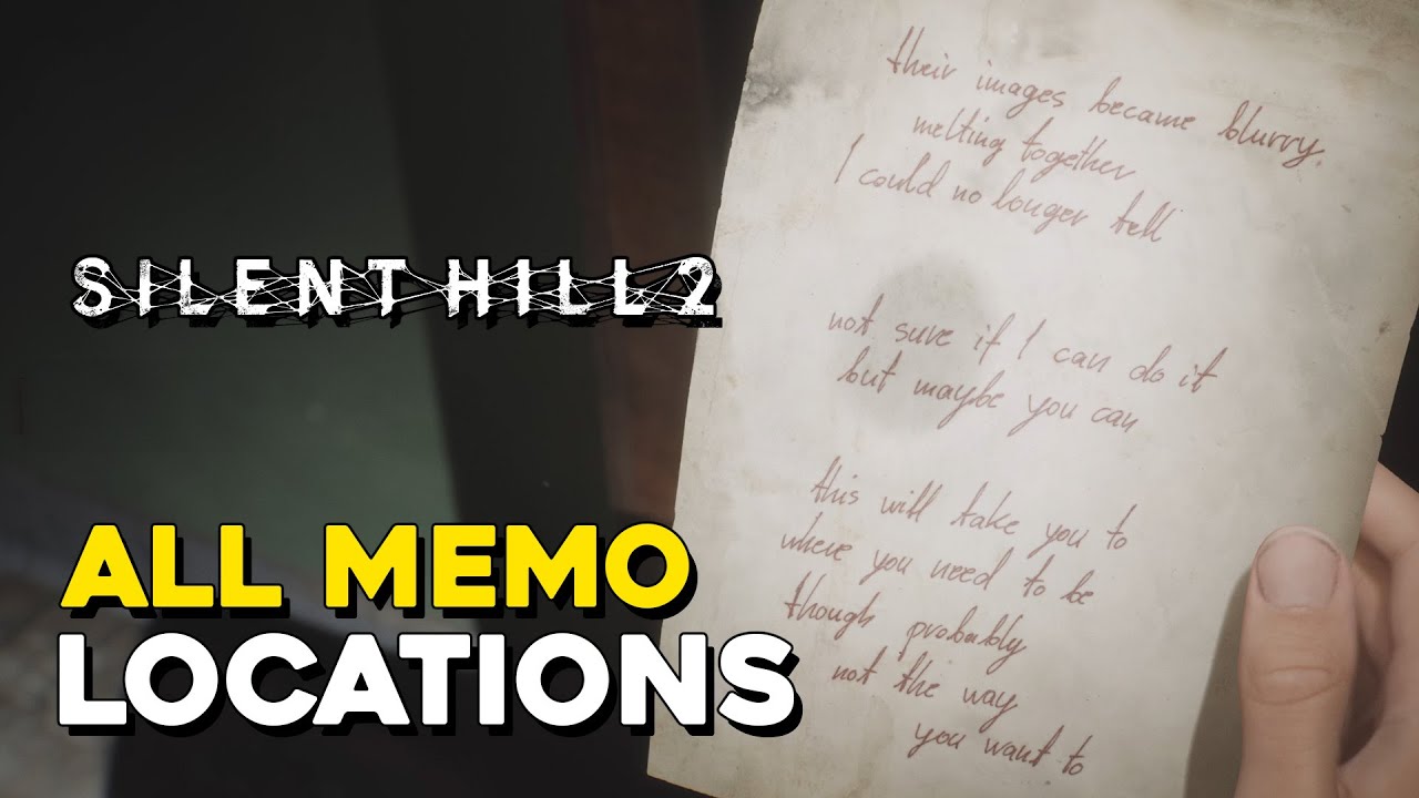 Silent Hill 2 Remake All Memo Locations (Archivist Trophy Guide) - YouTube