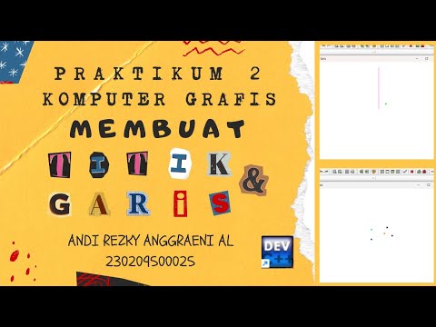 PRAKTIKUM 2 - KOMPUTER GRAFIS "Membuat Titik & Garis" Dengan OpenGL Pada Dev C++ - YouTube