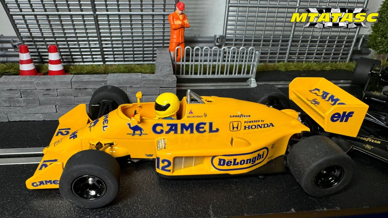 Scalextric Lotus 99T Monaco GP 1987 Ayrton Senna Slot Car - YouTube