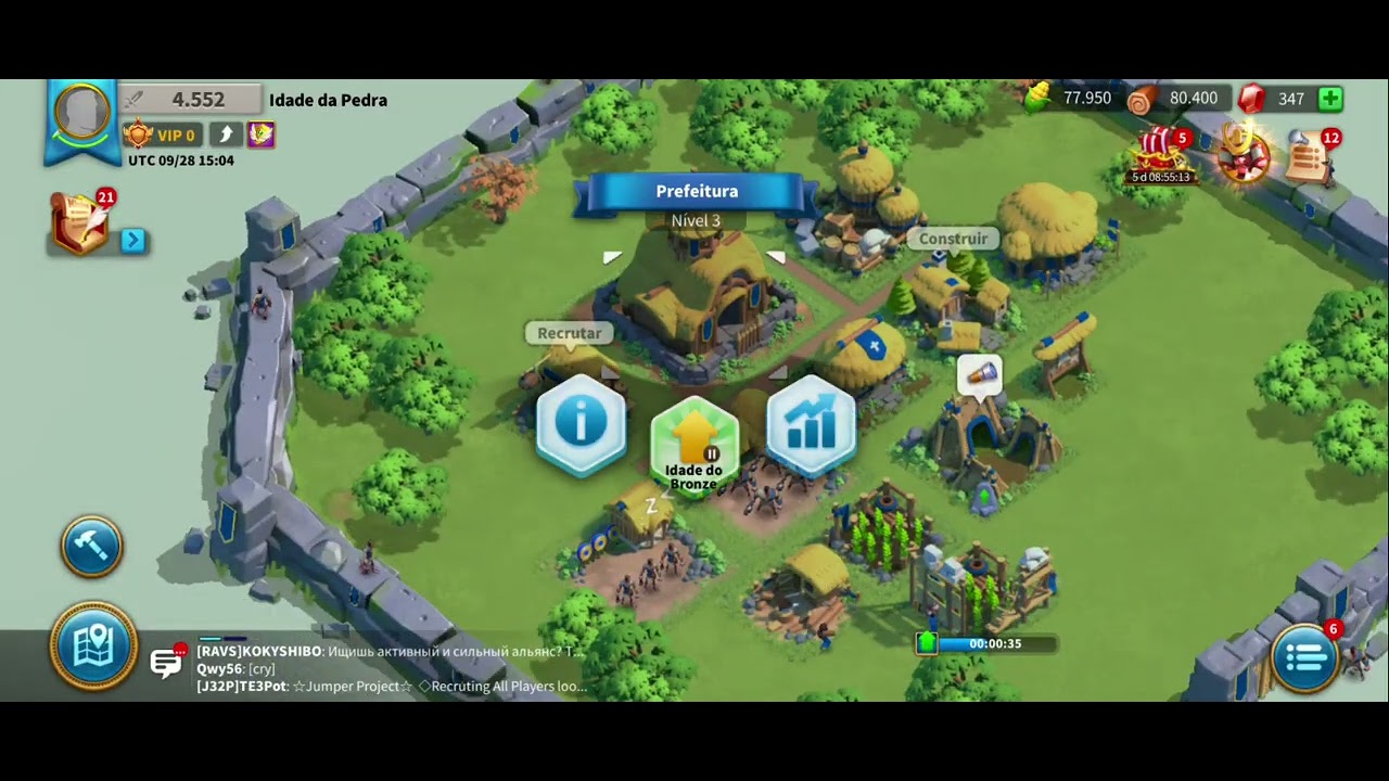 começando uma nova conta no raiseofkingdomes tutorial como upar ...