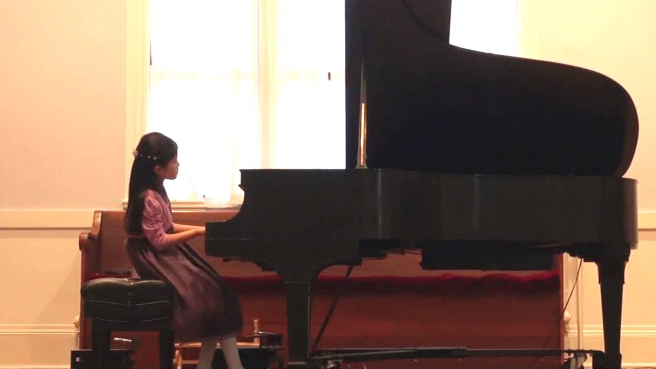 Natalie Zhang(9) plays Bach French Suite 5 Allemande - YouTube