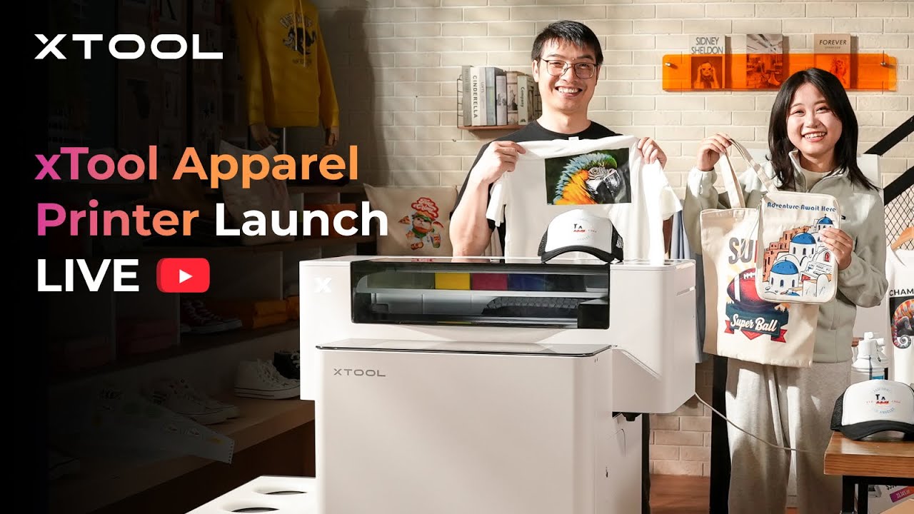 xTool Apparel Printer Launch LIVE: CEO Demos, 33% OFF & Win a FREE ...